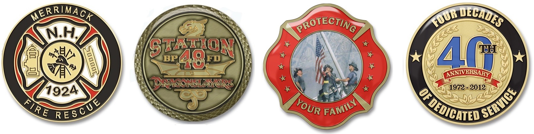 Custom Firefighter Challenge Coins | Challenge Coins Ltd.
